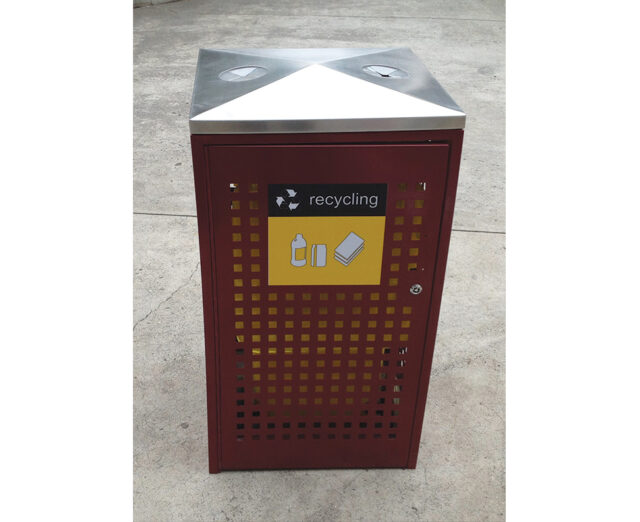 Recycle Bin | Public Stainless Steel Outdoor Bins | Eco Elegance Australia