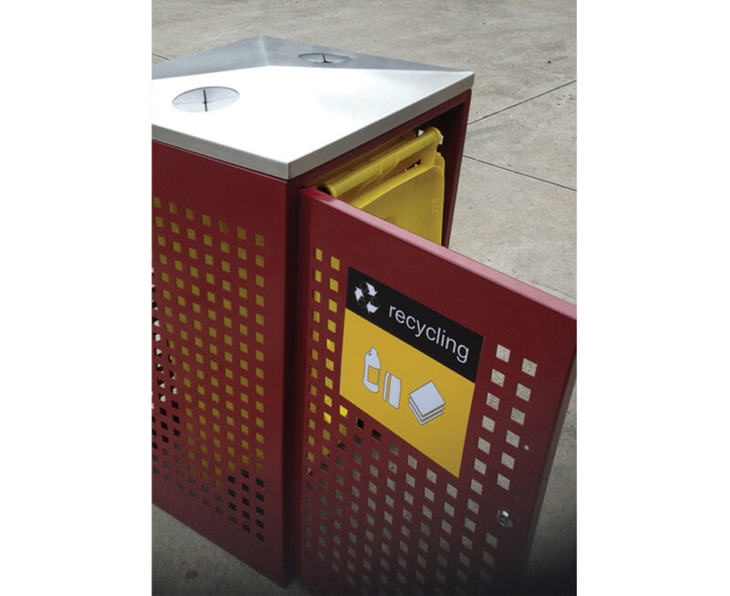Recycle Bin | Public Stainless Steel Outdoor Bins | Eco Elegance Australia
