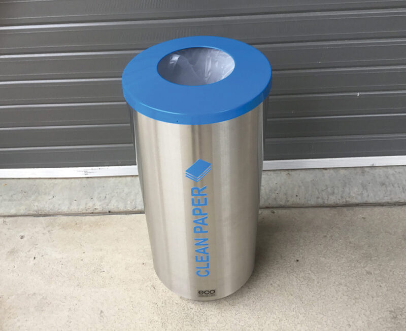 Clean Paper Mailroom Bin | Blue Waste Bin | Eco Elegance Australia
