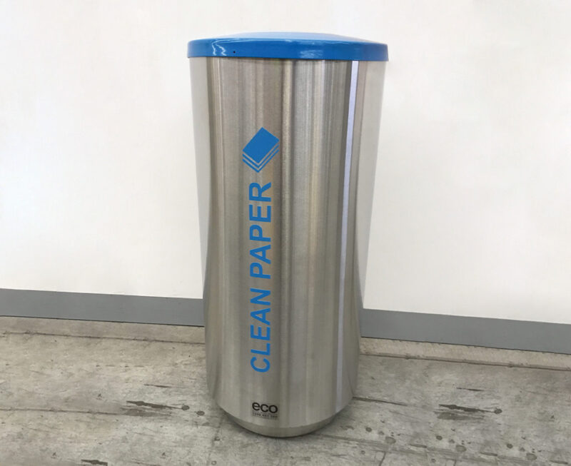 Clean Paper Mailroom Bin | Blue Waste Bin | Eco Elegance Australia