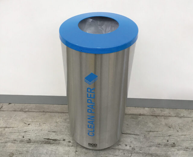 Clean Paper Mailroom Bin | Blue Waste Bin | Eco Elegance Australia